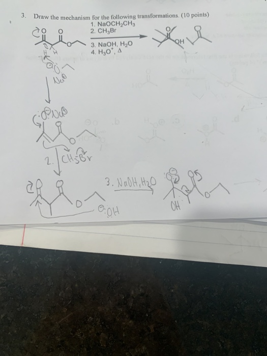 Solved 3 Draw the mechanism for the following | Chegg.com