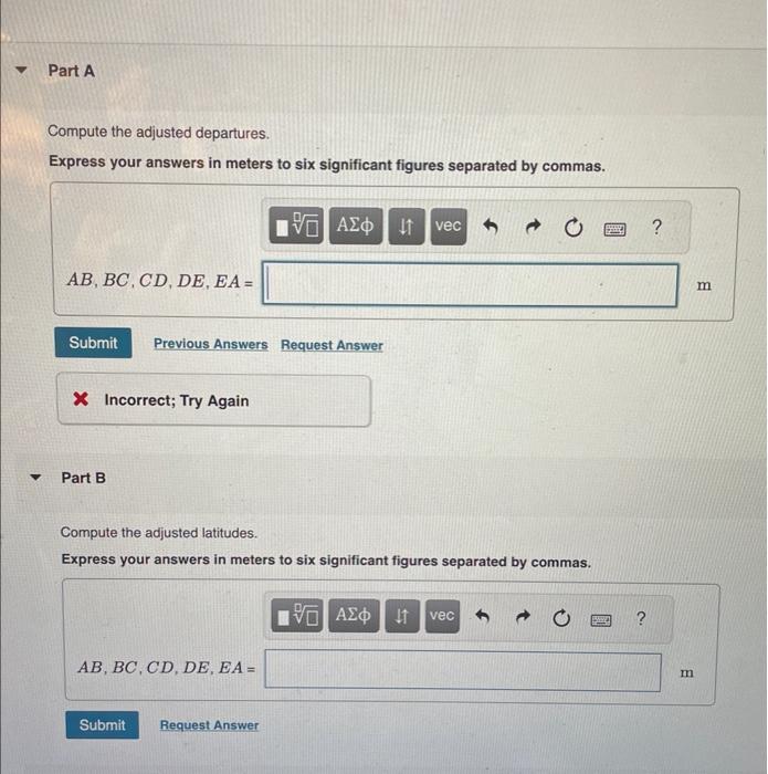 Solved The data in the table below is for a closed-polygon | Chegg.com