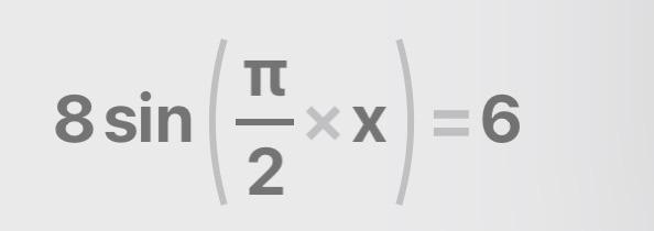 Solved 8sin(2π×x)=6 | Chegg.com