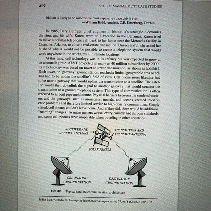 Solved The Rise, Fall, and Resurrection of Iridium: A | Chegg.com