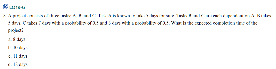 Solved L019-6A project consists of three tasks: A, ﻿B, ﻿and | Chegg.com