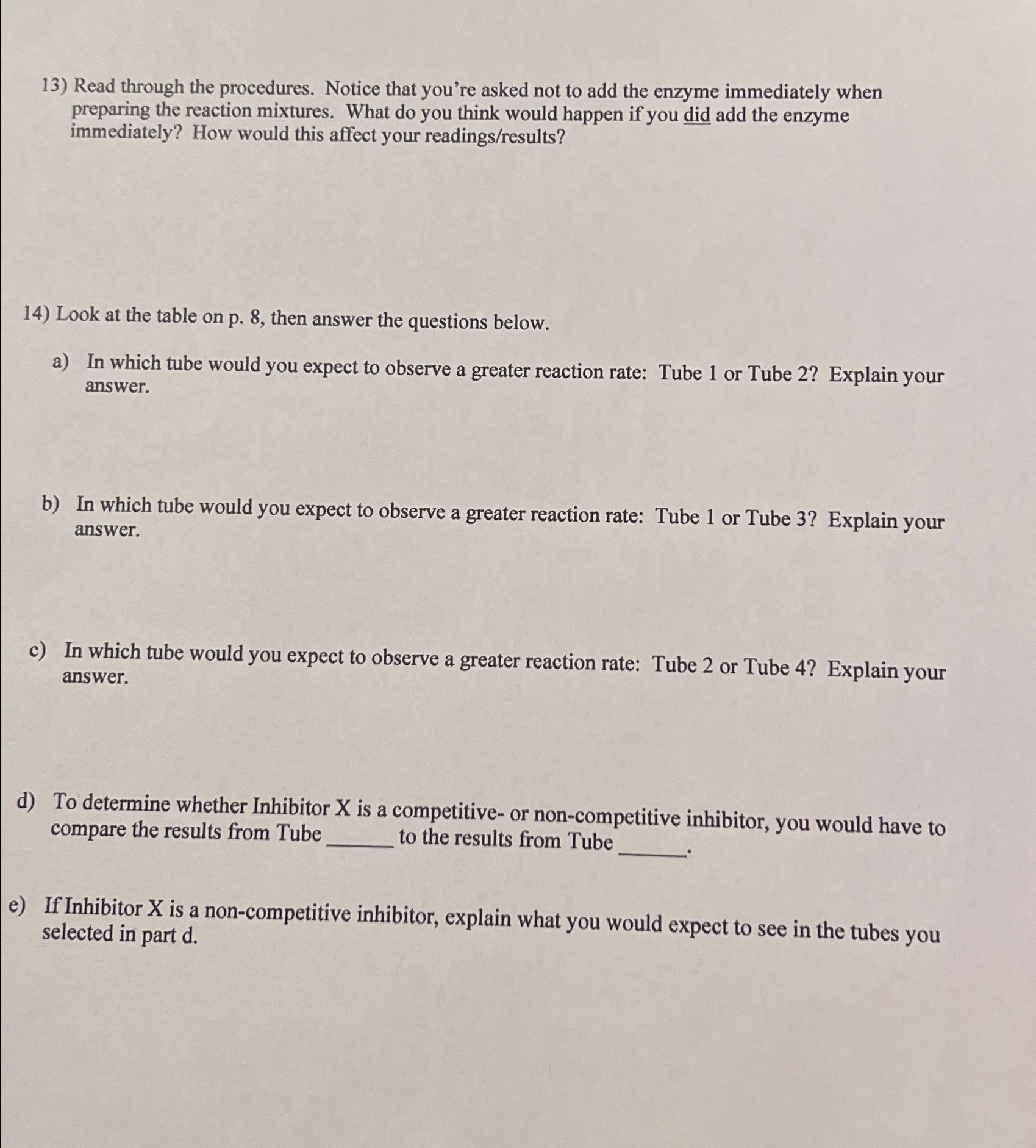 Solved Read through the procedures. Notice that you're asked | Chegg.com