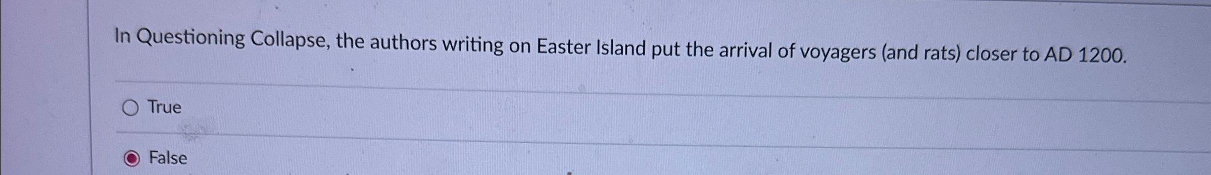 Solved In Questioning Collapse, the authors writing on | Chegg.com