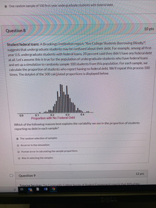 Solved One random sample of 100 first-year undergraduate | Chegg.com