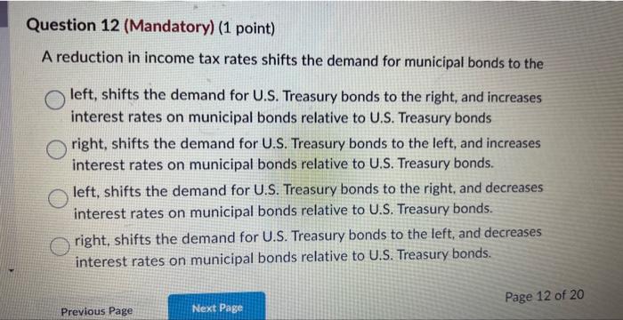Solved A reduction in income tax rates shifts the demand for | Chegg.com