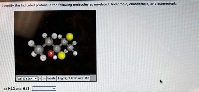 Solved Identify the indicated protons in the following | Chegg.com
