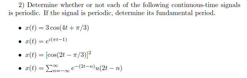 Solved Determine whether or not each of the following | Chegg.com
