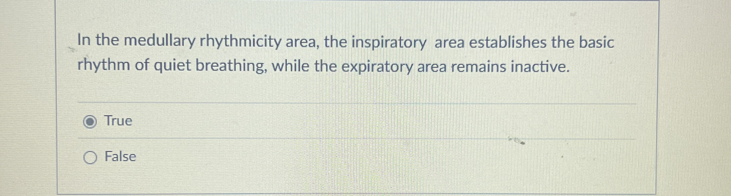 Solved In the medullary rhythmicity area, the inspiratory | Chegg.com