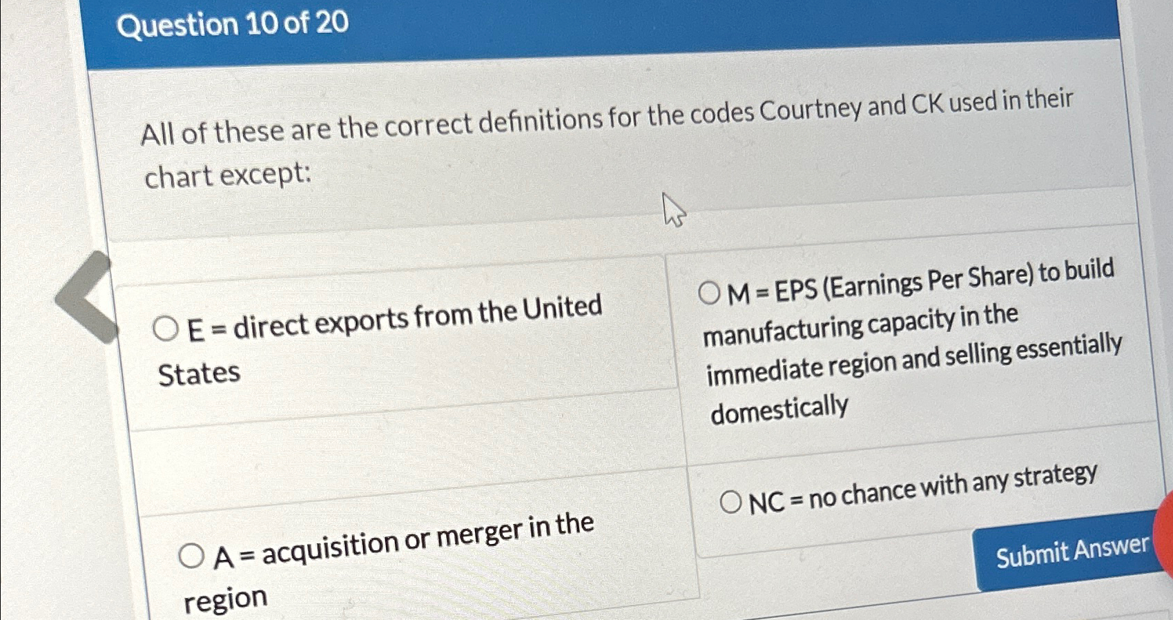 Solved Question 10 ﻿of 20All of these are the correct | Chegg.com