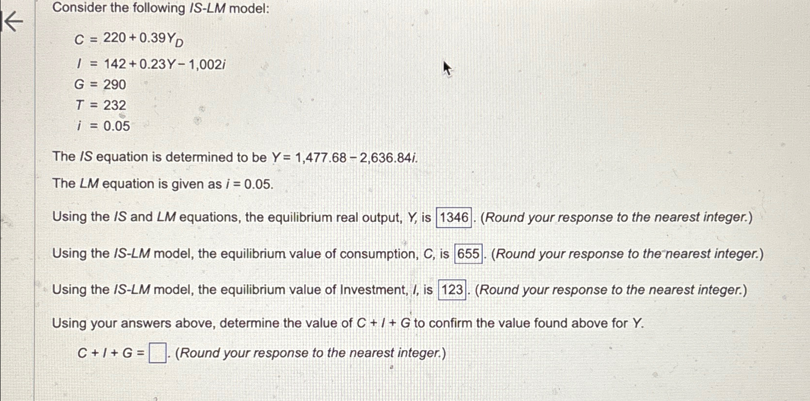Solved Consider the following IS-LM | Chegg.com