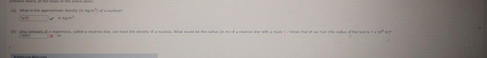 Solved There is relatively little empty space between atoms | Chegg.com