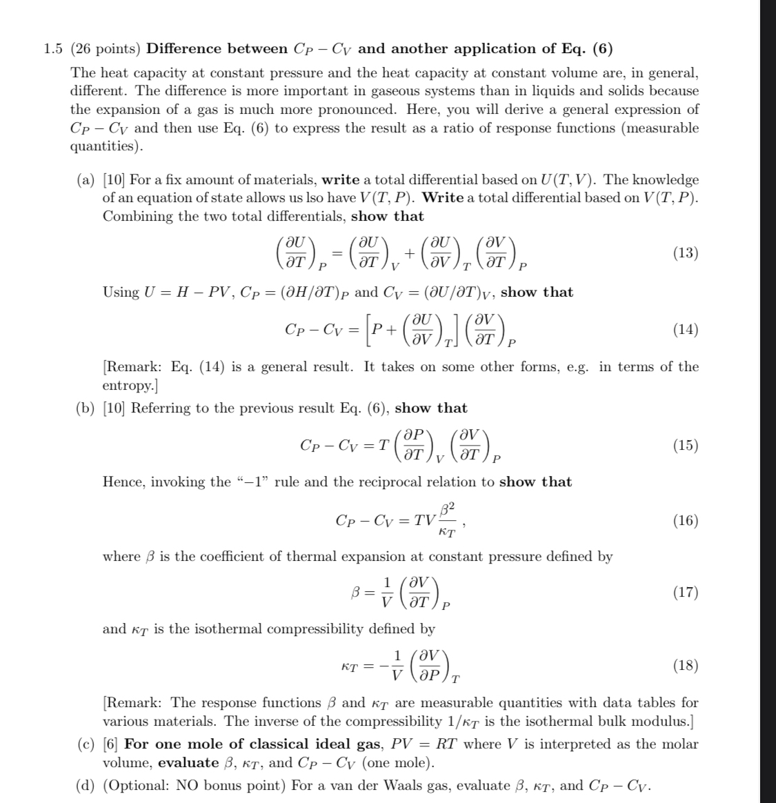 Solved 1.5 (26 ﻿points) ﻿Difference between CP-CV ﻿and | Chegg.com