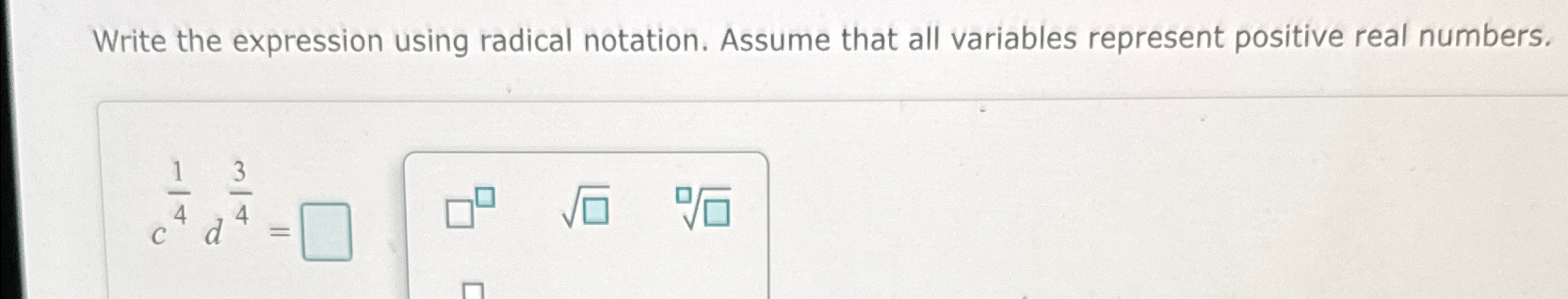 Solved Write the expression using radical notation. Assume | Chegg.com