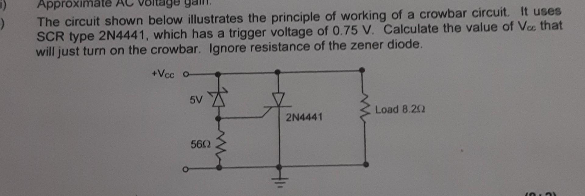 The Circuit Shown Below Illustrates The Principle Of