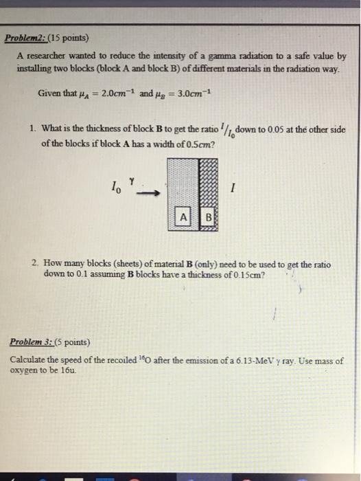 Solved Problem2: (15 points) A researcher wanted to reduce | Chegg.com