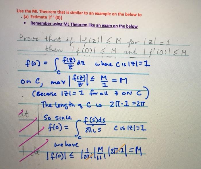 Solved Use the ML Theorem that is similar to an example on | Chegg.com