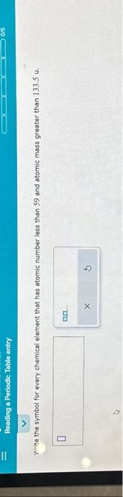 Solved Reading a Periodic Table entry Write the symbol for | Chegg.com