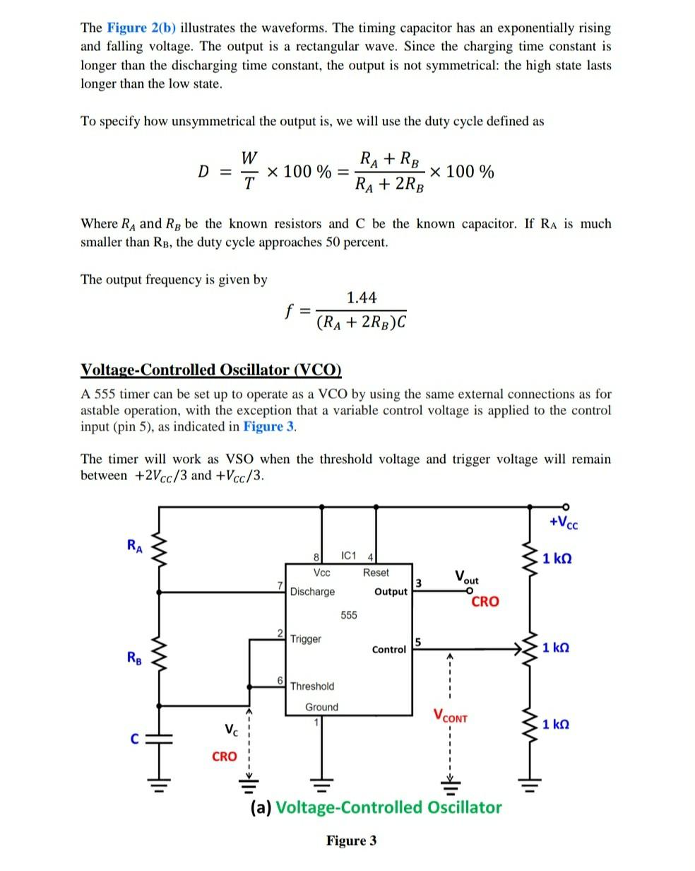 Solved Measuring the frequency and duty cycle of an astable | Chegg.com