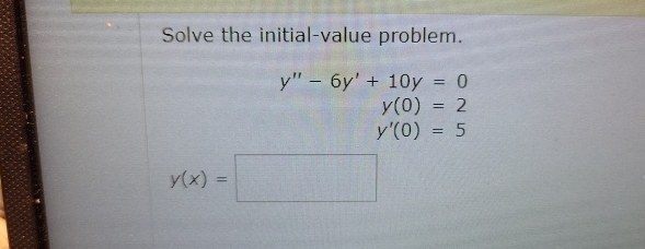 Solved Solve the initial-value | Chegg.com