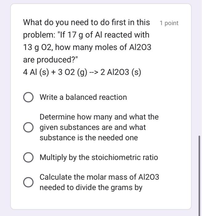 Solved What do you need to do first in this 1 poi problem: | Chegg.com