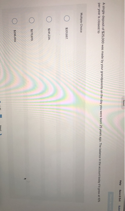 Solved Help Save & Exit Sub A single deposit of $25,000 was | Chegg.com