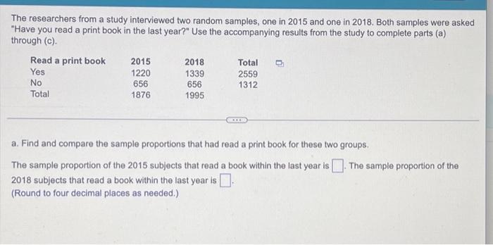 Solved answer part a plus:Find a pooled estimate of the | Chegg.com