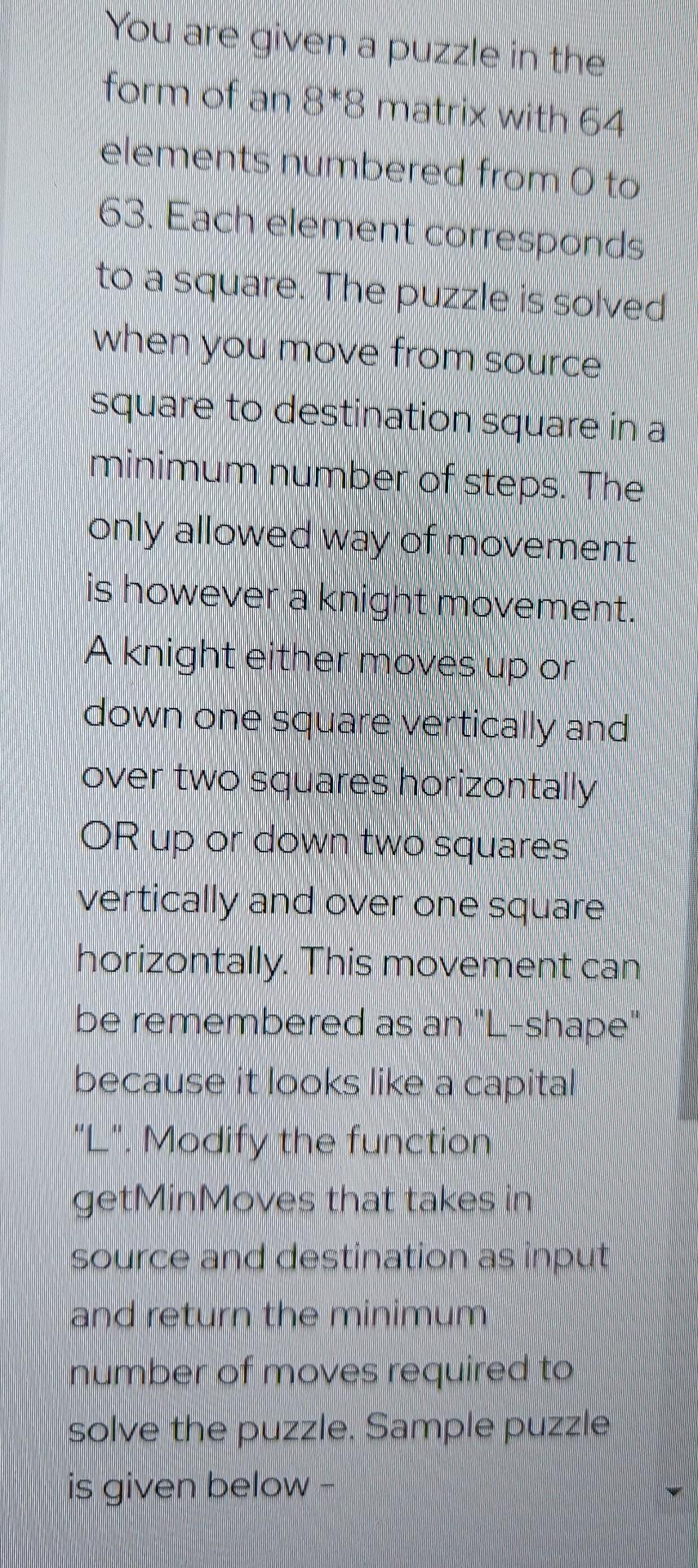 Solved Language CYou are given a puzzle in the form of an | Chegg.com