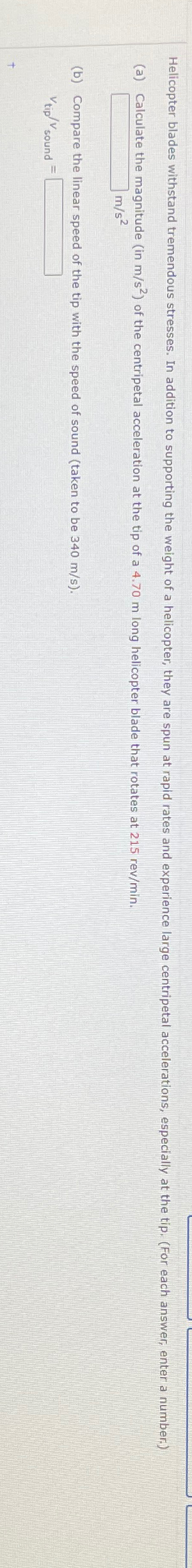 Solved (a) ﻿Calculate the magnitude (in ms2 ) ﻿of the | Chegg.com