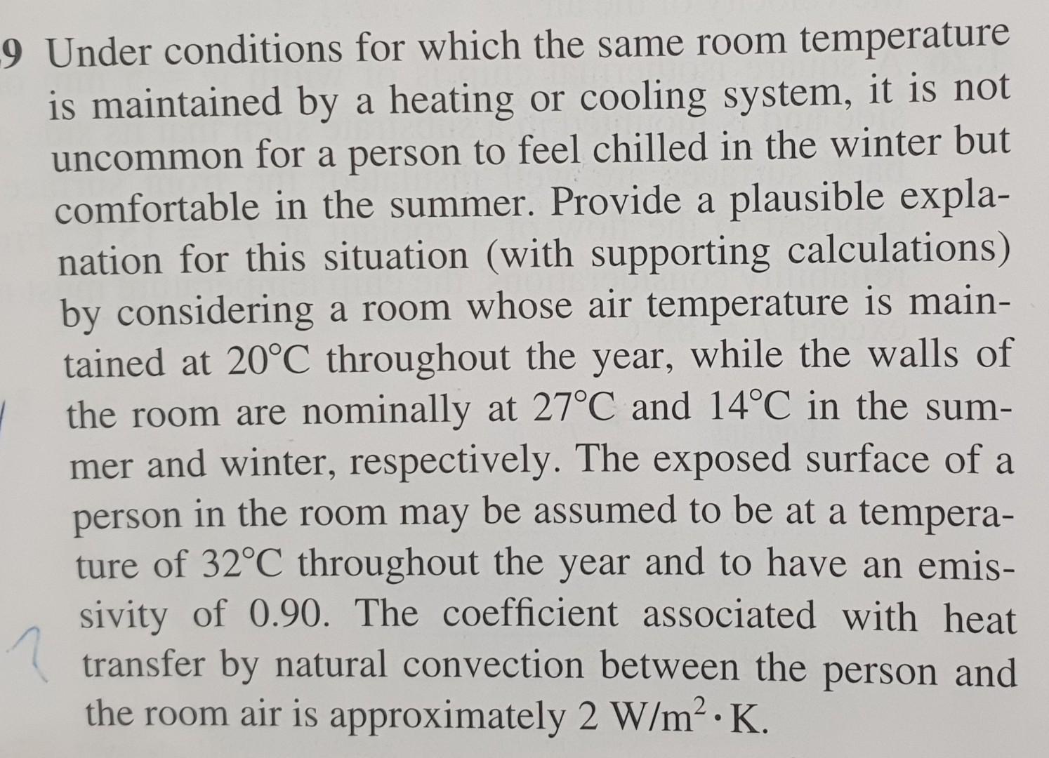 Solved Under conditions for which the same room temperature | Chegg.com