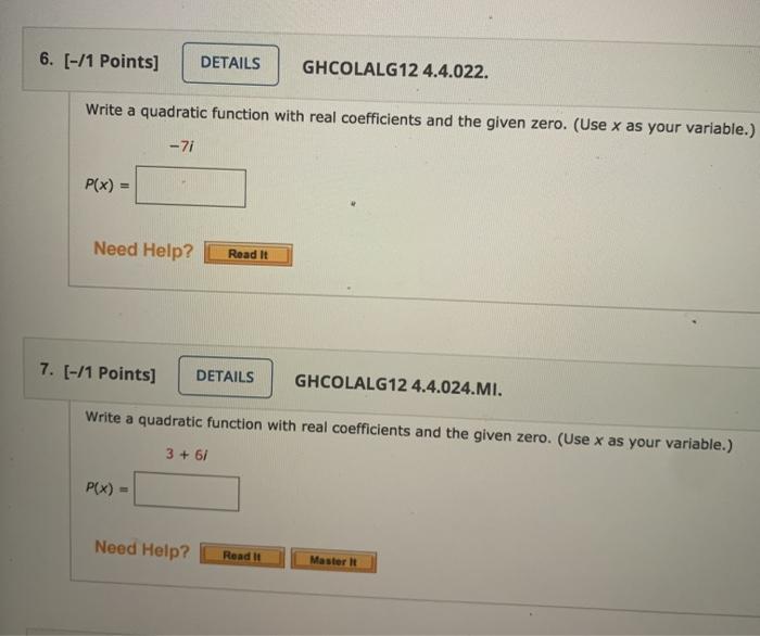 Solved 1. [0/1 Points] DETAILS PREVIOUS ANSWERS GHCOLALG12 | Chegg.com
