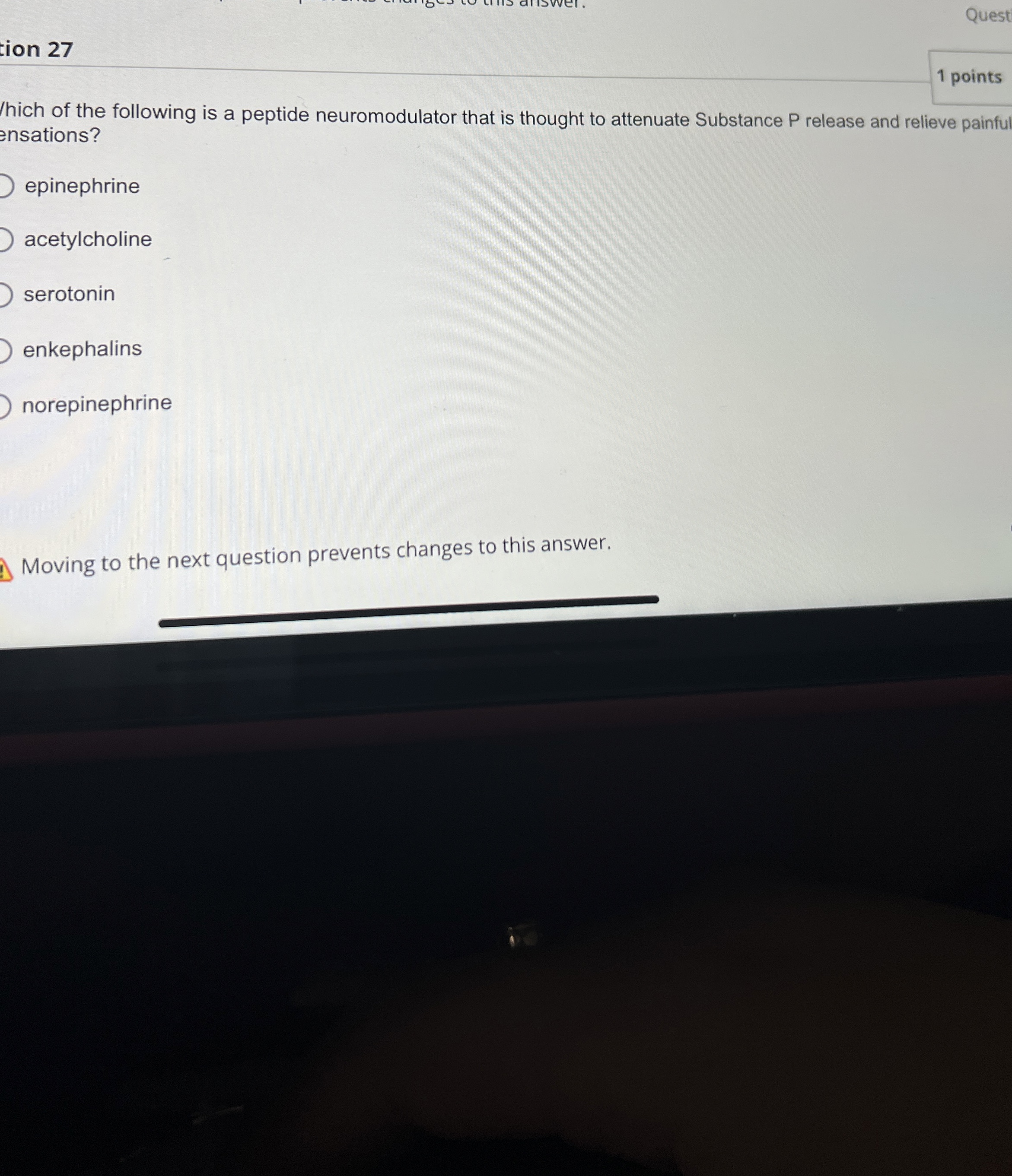 Solved Question 271 ﻿pointsWhich of the following is a | Chegg.com