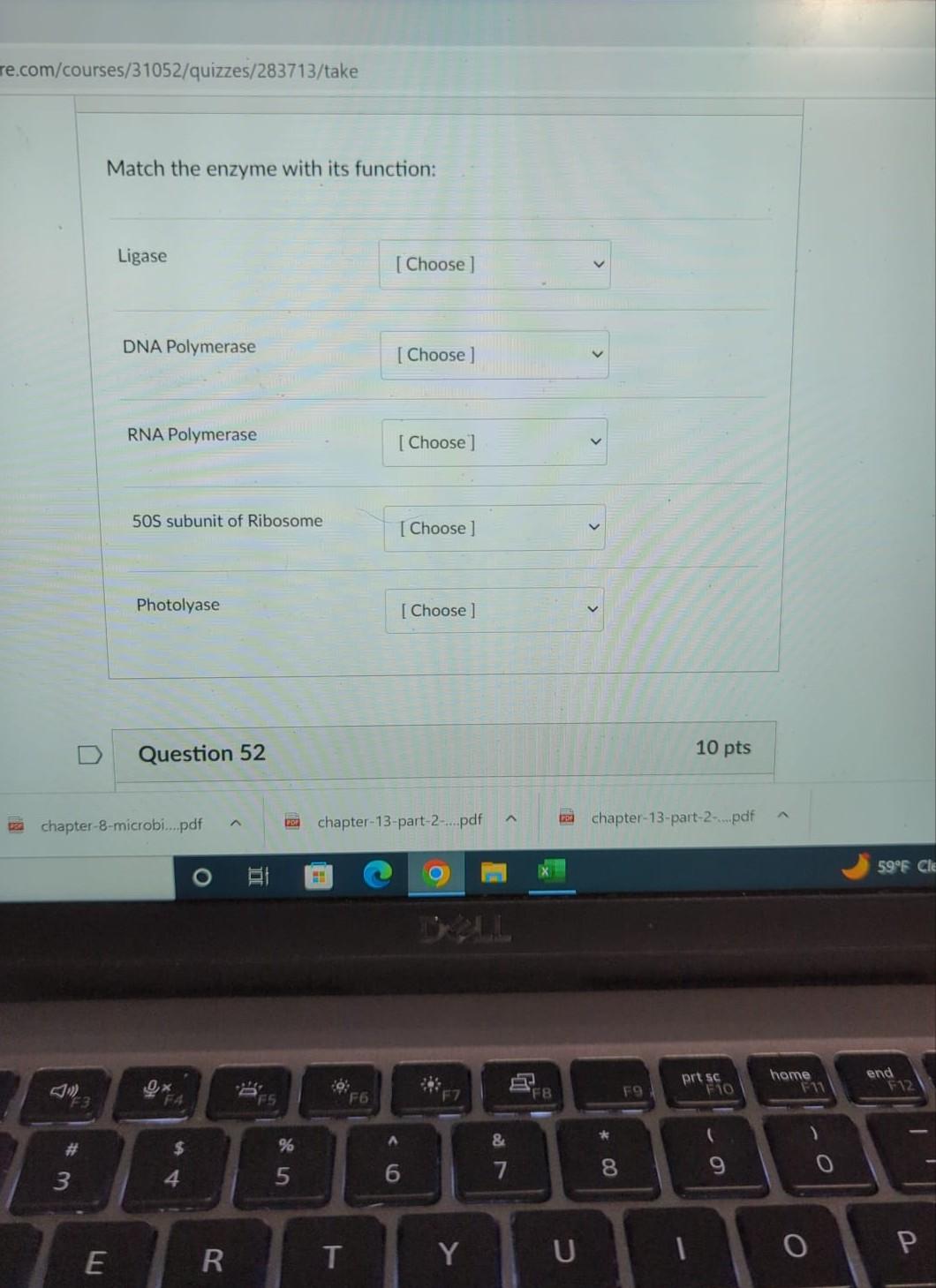 Solved Match the enzyme with its function: Ligase DNA | Chegg.com