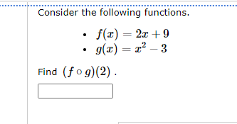 Solved Consider the following | Chegg.com