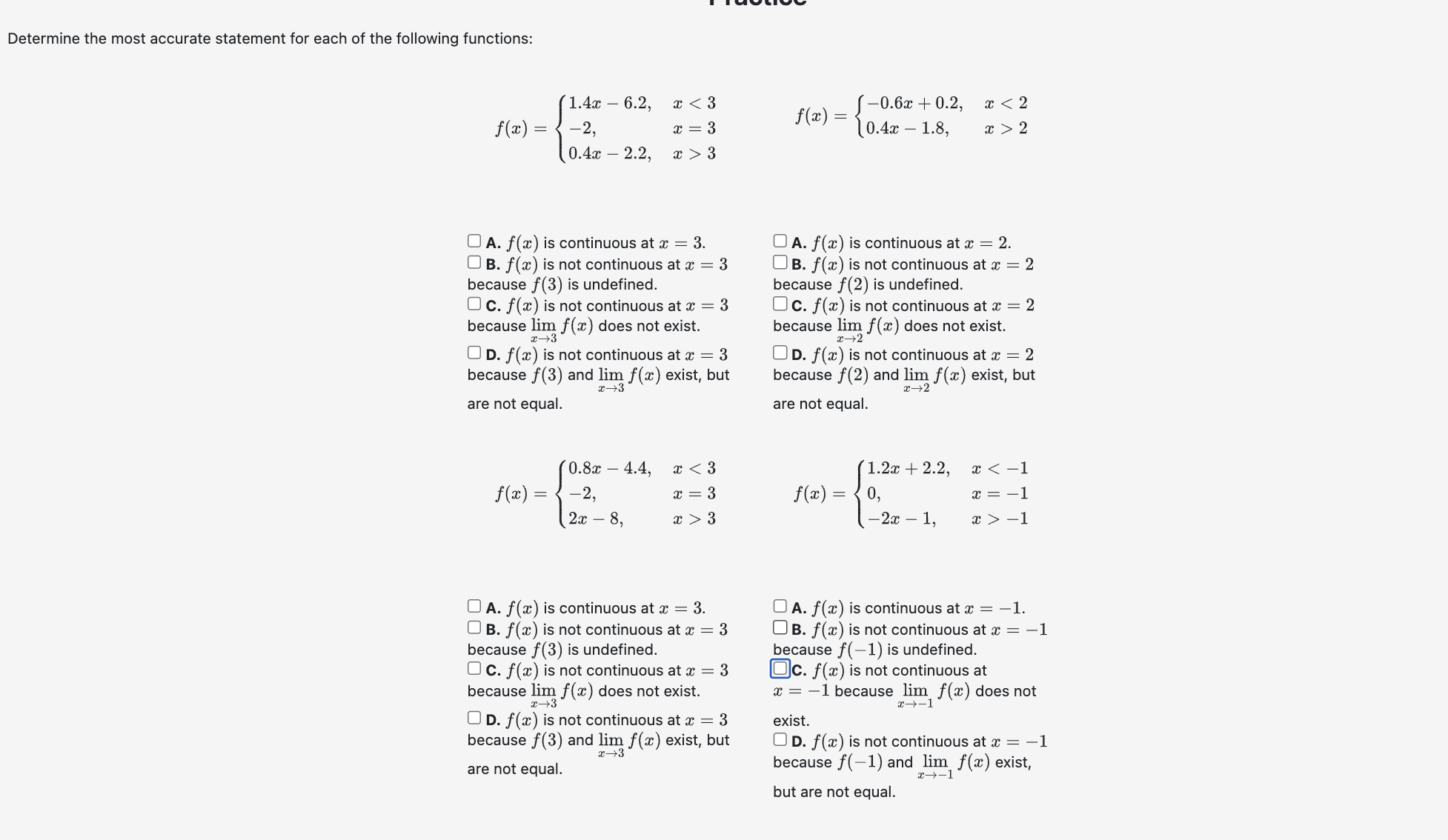 Solved Determine the most accurate statement for each of the | Chegg.com