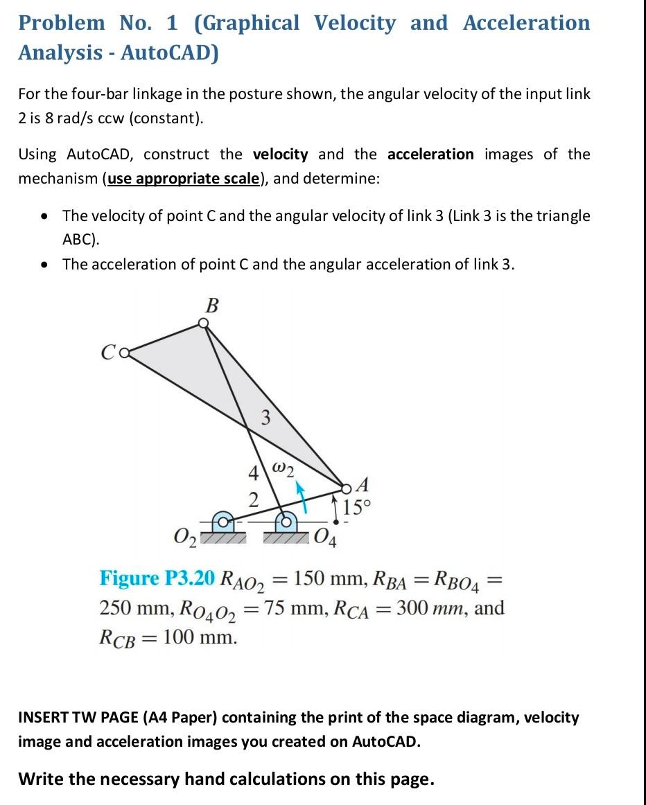 Solved Problem No. 1 (Graphical Velocity and Acceleration | Chegg.com