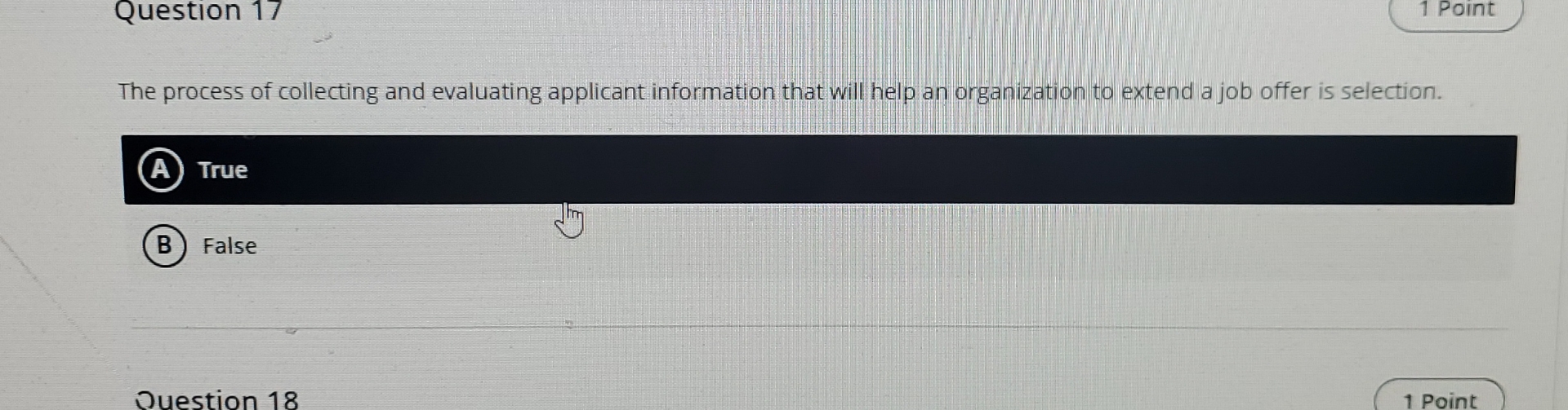 Solved Question 171 ﻿PointThe process of collecting and | Chegg.com