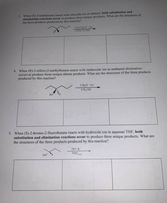Solved 3. When (S)-3-iodohexane reacts with ethoxide ion in | Chegg.com