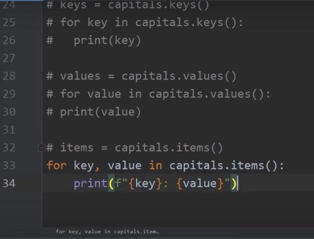 Solved \# dictionary = a collection of { key:value } pairs | Chegg.com