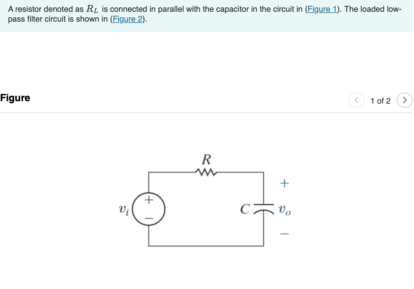 Solved A resistor denoted as \( ﻿R_{L} \) ﻿is connected in | Chegg.com