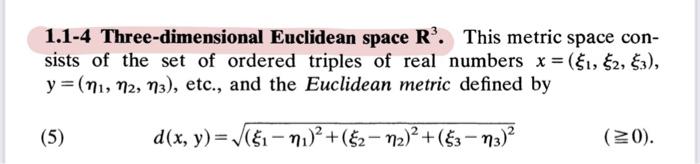 Solved 1.1-4 Three-dimensional Euclidean space R'. This | Chegg.com