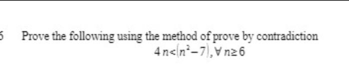Solved Prove the following using the method of prove by | Chegg.com
