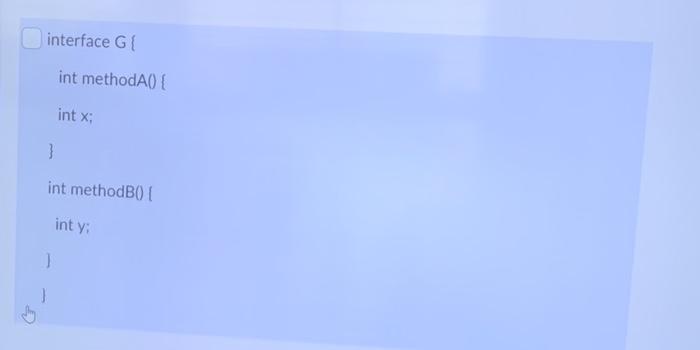 Solved Which of the following are valid interfaces: (SELECT | Chegg.com