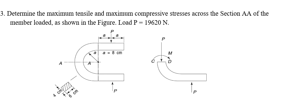 Solved Determine the maximum tensile and maximum compressive | Chegg.com