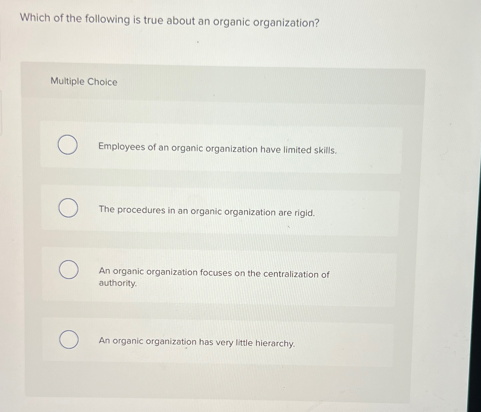 Solved Which of the following is true about an organic | Chegg.com