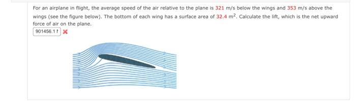 Solved For an airplane in flight, the average speed of the | Chegg.com