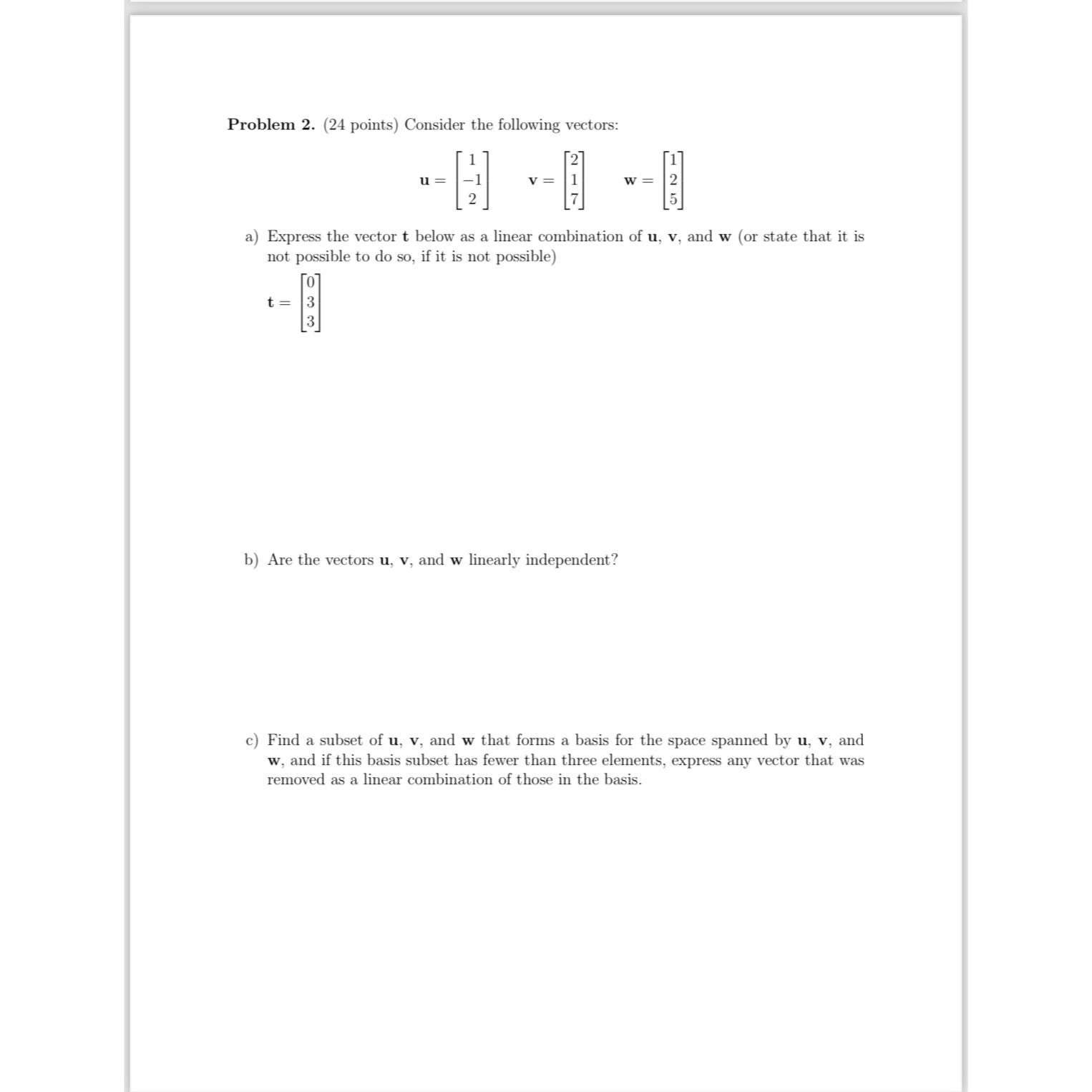 Solved Problem 2 24 ﻿points ﻿consider The Following 