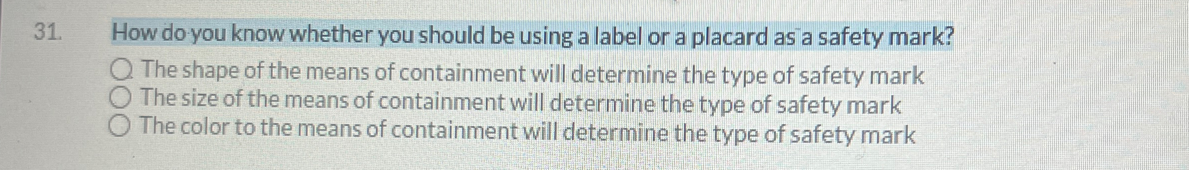 Solved How do you know whether you should be using a label | Chegg.com