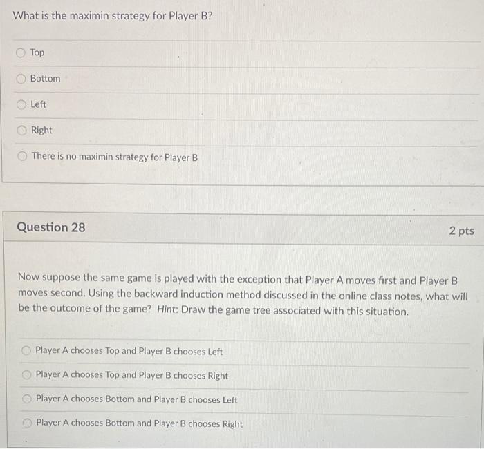 Solved Suppose that two players are playing the following | Chegg.com