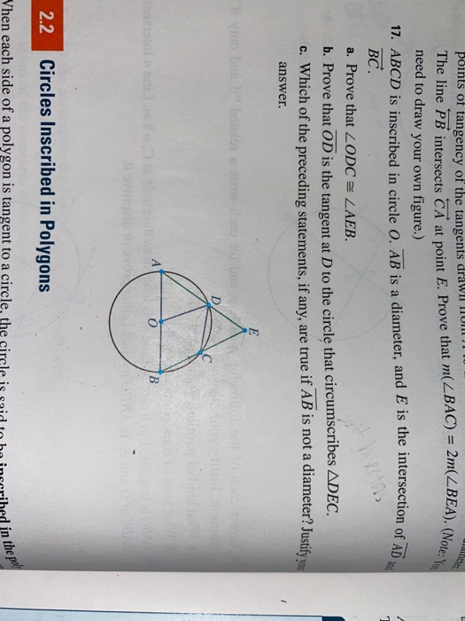 Solved points of tangency of the tangents draWII HOMI need | Chegg.com