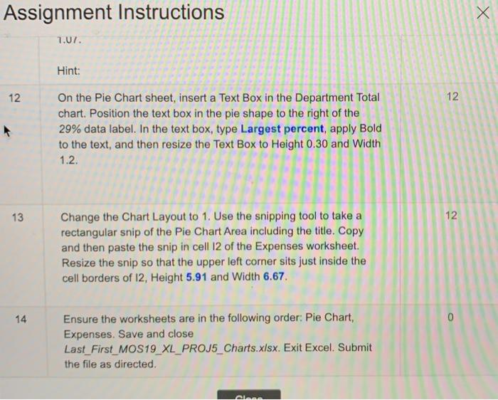 Solved Assignment Instructions X Х Step Instructions Point | Chegg.com